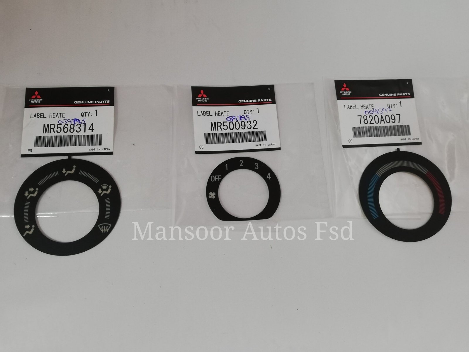 Buy Online Climate Control Label for Mitsubishi Lancer 2004-2012 ...